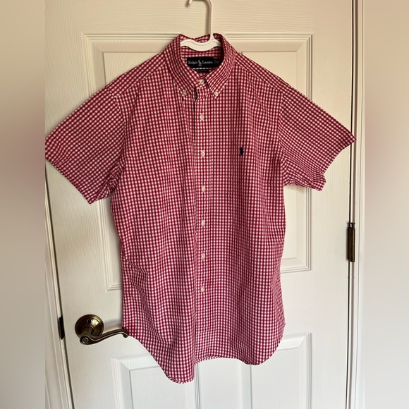 Polo Ralph Lauren | Shirts | Polo Ralph Lauren Red Checkered Short ...